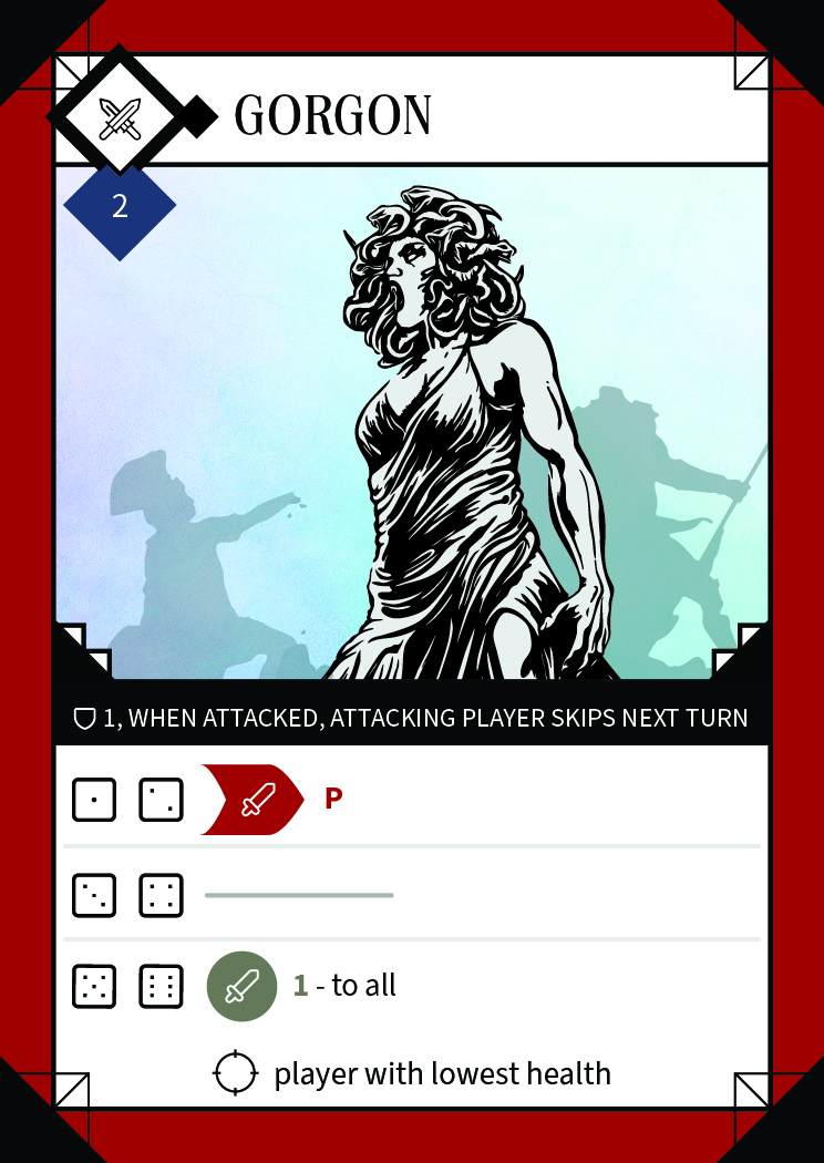 Card-Enemy-Gorgon – Waterbear Workshop ©2025